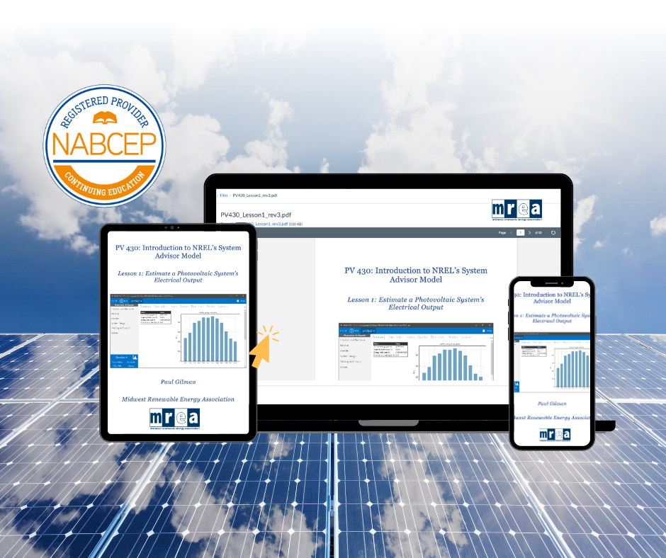 Intro to System Advisor (SAM) (PV 430) - Midwest Renewable Energy ...