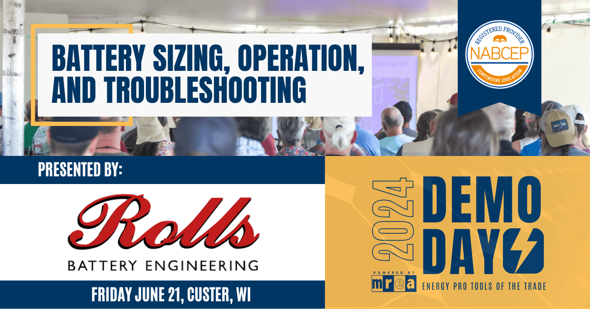 Battery Sizing, Operations, Troubleshooting - Midwest Renewable Energy ...